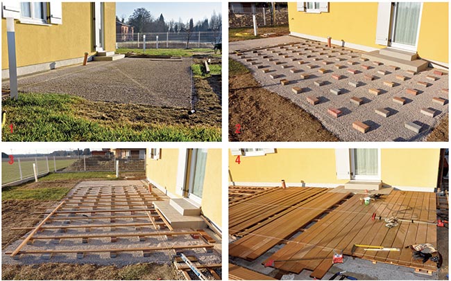 Come posare un marciapiede in legno pregiato - Bricoportale