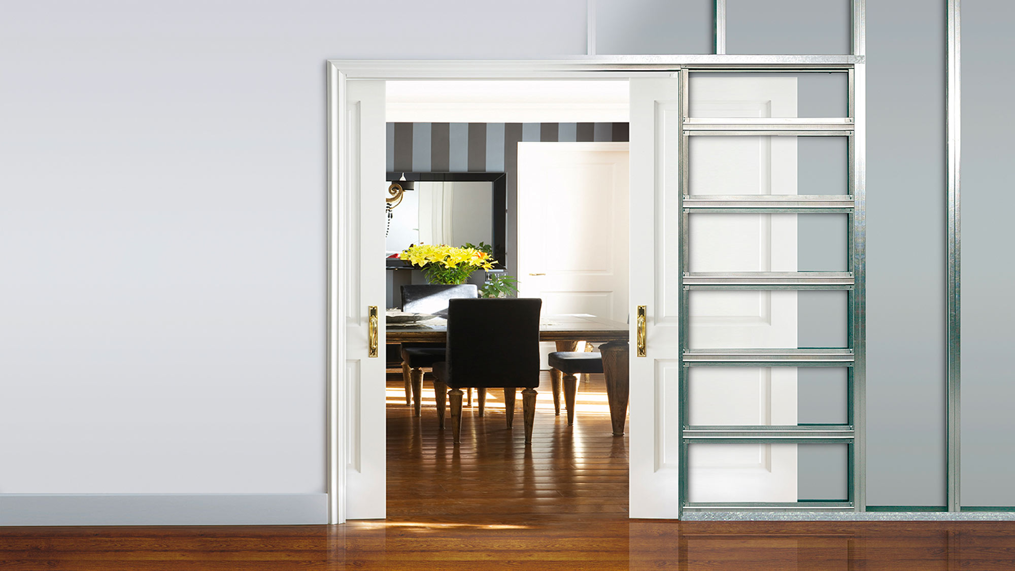 Porte scorrevoli a scomparsa | Controtelai per cartongesso | Serramenti ...