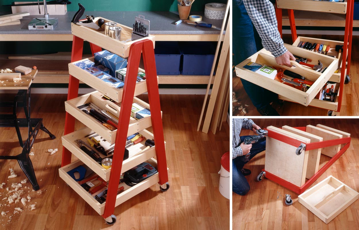 Carrello porta attrezzi fai da te stabile e capiente | Bricoportale