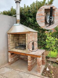 Barbecue in muratura fai da te con girarrosto | Bricoportale